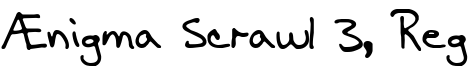 Ænigma Scrawl 3 BRK - Abstract Fonts - Download Free Fonts