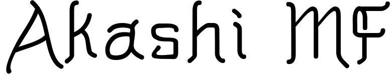 Akashi MF - Abstract Fonts - Download Free Fonts