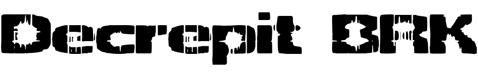 Decrepit BRK - Abstract Fonts - Download Free Fonts