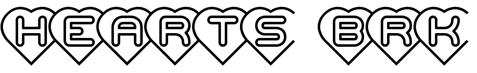 Hearts BRK - Abstract Fonts - Download Free Fonts