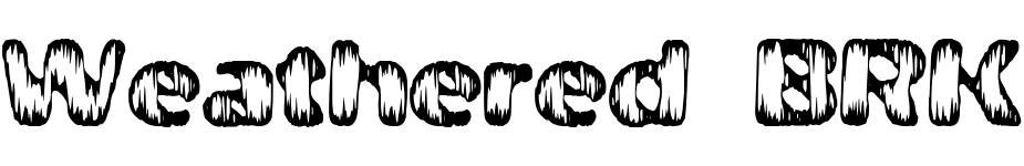 Weathered BRK - Abstract Fonts - Download Free Fonts