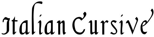 Italian Cursive, 16th Century - Abstract Fonts - Download Free Fonts