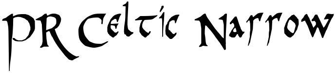 PR Celtic Narrow - Abstract Fonts - Download Free Fonts