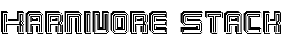 Karnivore Stack - Abstract Fonts - Download Free Fonts