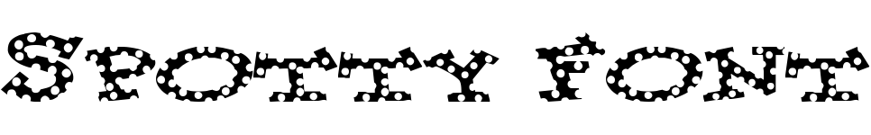 Spotty Font - Abstract Fonts - Download Free Fonts