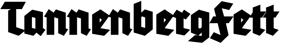 Tannenberg Fett - Abstract Fonts - Download Free Fonts