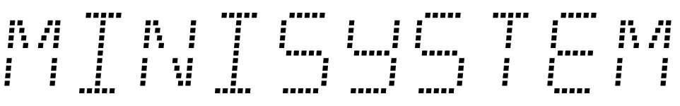 Minisystem - Abstract Fonts - Download Free Fonts