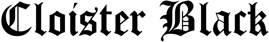 CloisterBlack BT - Abstract Fonts - Download Free Fonts