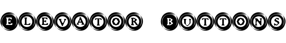 Elevator Buttons - Abstract Fonts - Download Free Fonts