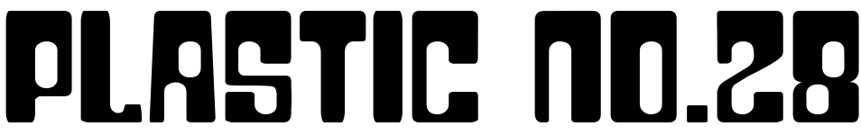 Plastic No.28 - Abstract Fonts - Download Free Fonts