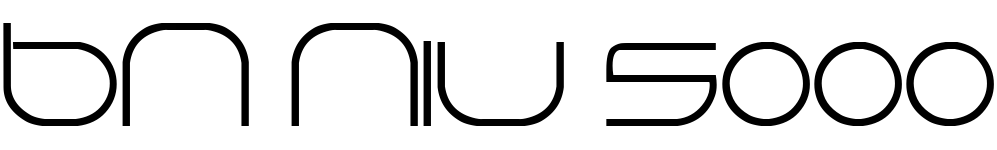 BN Niv 5000 - Abstract Fonts - Download Free Fonts