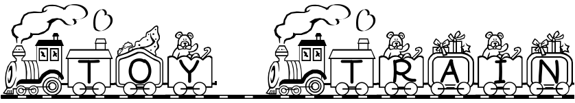 Toy Train - Abstract Fonts - Download Free Fonts