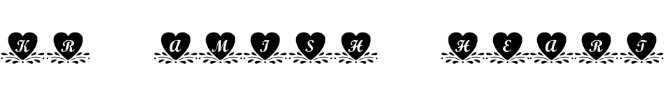 KR Amish Heart - Abstract Fonts - Download Free Fonts