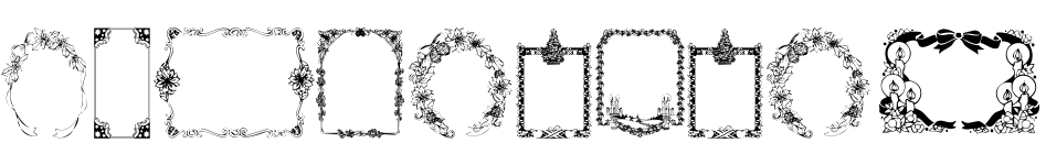 KR Christmas Frames - Abstract Fonts - Download Free Fonts