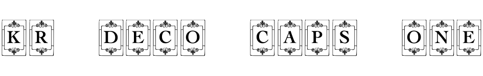 KR Deco Caps One - Abstract Fonts - Download Free Fonts