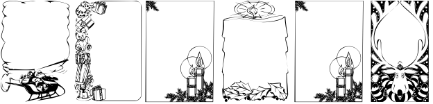 KR Holiday Frames 1 - Abstract Fonts - Download Free Fonts