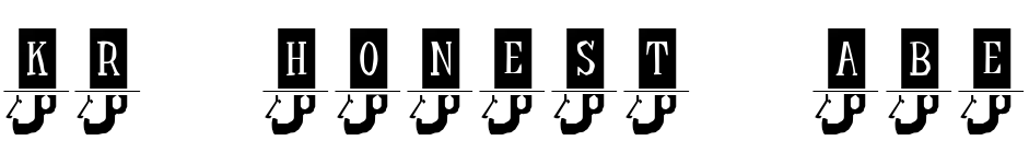 KR Honest Abe - Abstract Fonts - Download Free Fonts