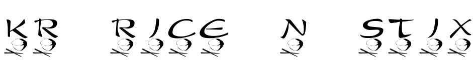 KR Rice N Stix - Abstract Fonts - Download Free Fonts