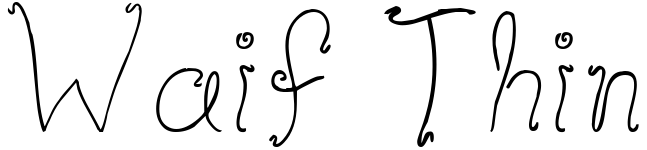 Waif Thin - Abstract Fonts - Download Free Fonts