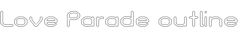 Love Parade outline - Abstract Fonts - Download Free Fonts