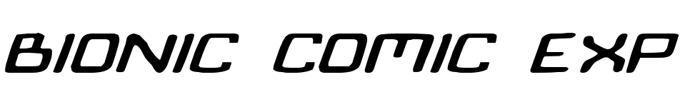 Bionic Comic Exp Italic - Abstract Fonts - Download Free Fonts