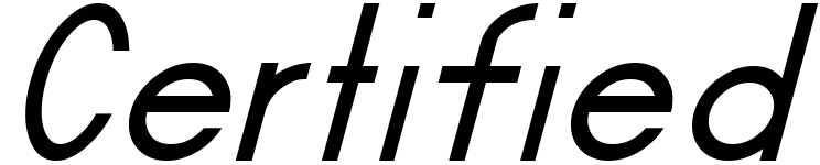 Certified - Abstract Fonts - Download Free Fonts