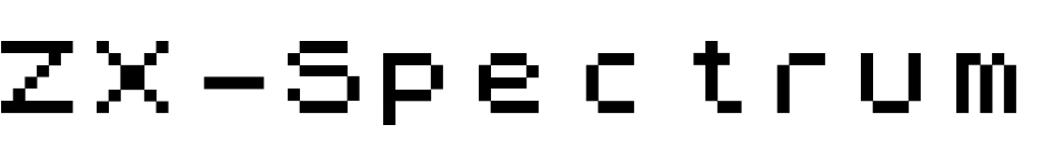 ZX-Spectrum - Abstract Fonts - Download Free Fonts