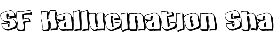 SF Hallucination Shadow - Abstract Fonts - Download Free Fonts