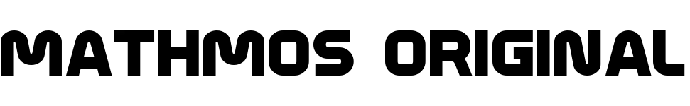 Mathmos Original - Abstract Fonts - Download Free Fonts