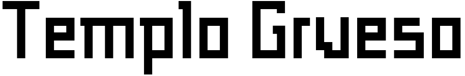 Templo Grueso - Abstract Fonts - Download Free Fonts