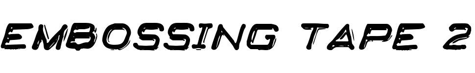Embossing Tape 2 (BRK) - Abstract Fonts - Download Free Fonts