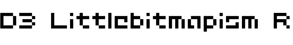 D3 Littlebitmapism Round - Abstract Fonts - Download Free Fonts