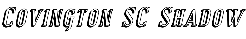 Covington SC Shadow - Abstract Fonts - Download Free Fonts