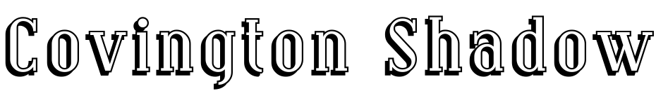 Covington Shadow - Abstract Fonts - Download Free Fonts