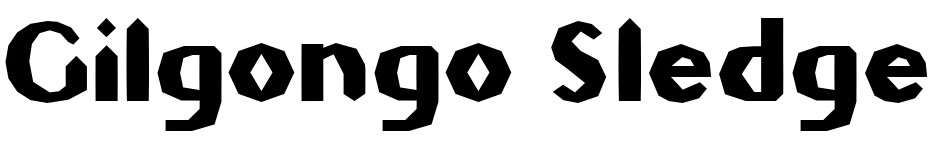 Gilgongo Sledge - Abstract Fonts - Download Free Fonts