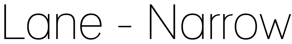 Lane - Narrow - Abstract Fonts - Download Free Fonts